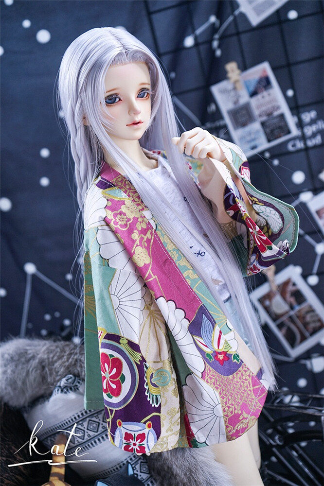 BJD 1/3 1/4 Uncle Doll Clothing Only Kimono Style Coat for MSD SD Doll ...