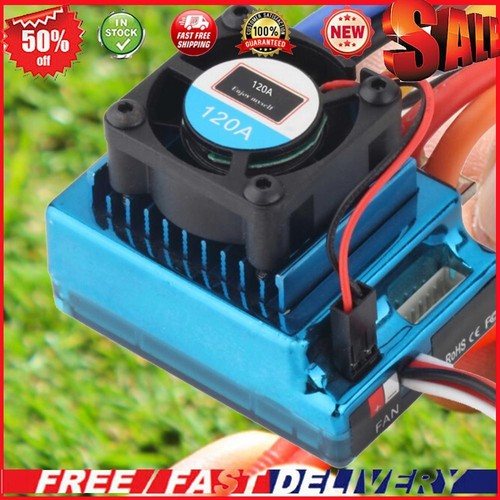 120A Brushless ESC Sensorless RC Car ESC for 1/8 1/10 1/12 Auto Crawler ...