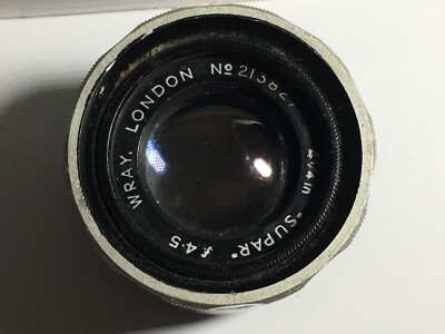 WRAY LONDON 4 1/4" SUPAR F4.5 ENLARGE LENS CREATIVE LENS Serial no ...