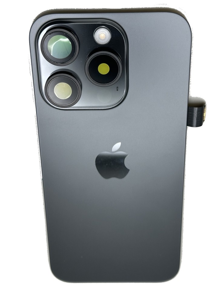 iPhone 15 Pro / Pro Max Back Glass Rear Cover w/ Flash Mic Flex ...