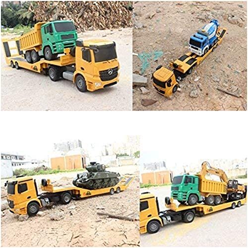 RC Truck Detachable Flatbed Semi-Trailer Engineering Tractor Remote ...