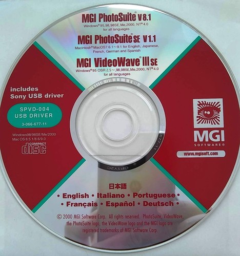 MGI PhotoSuite V8.1 & VideoWave III SE for Windows full version w ...