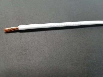 14 AWG GAUGE GXL AUTOMOTIVE HIGH TEMP COPPER WIRE WHITE 25 FT WITH ...