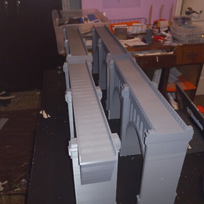 HO Scale Bridge 60-Inch long Paulins Kill Viaduct Bridge 3D Printed ...