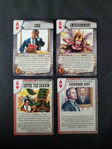 Deadlands Doomtown Boot Hill CCG Card Game Card Lot 6 Six's Heart Mixed ...