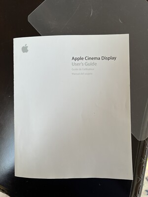 Apple Cinema Display Digital Instruction pdf 28p document | eBay