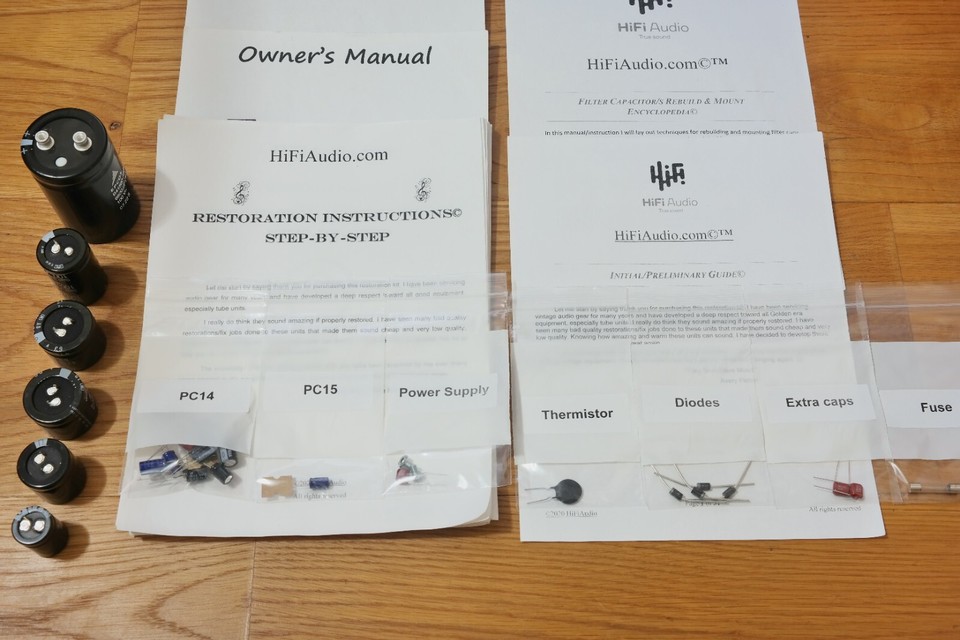 Dynaco ST-120 Amplifier Restoration Kit repair service fix recap ...
