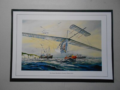 AVIATION PRINT- THE CHANEL BIKE RIDE BY TIMOTHY O'BRIEN | eBay UK