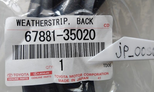 Toyota Genuine OEM 67881-35020 Back Door Hatch Weatherstrip Seal | eBay