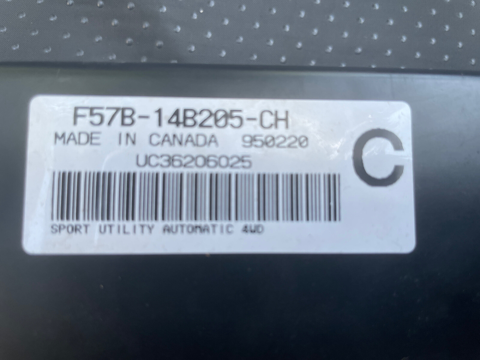 95-96 Ford Explorer 4x4 BCM GEM Multifunction Body Module F57B-14B205 ...