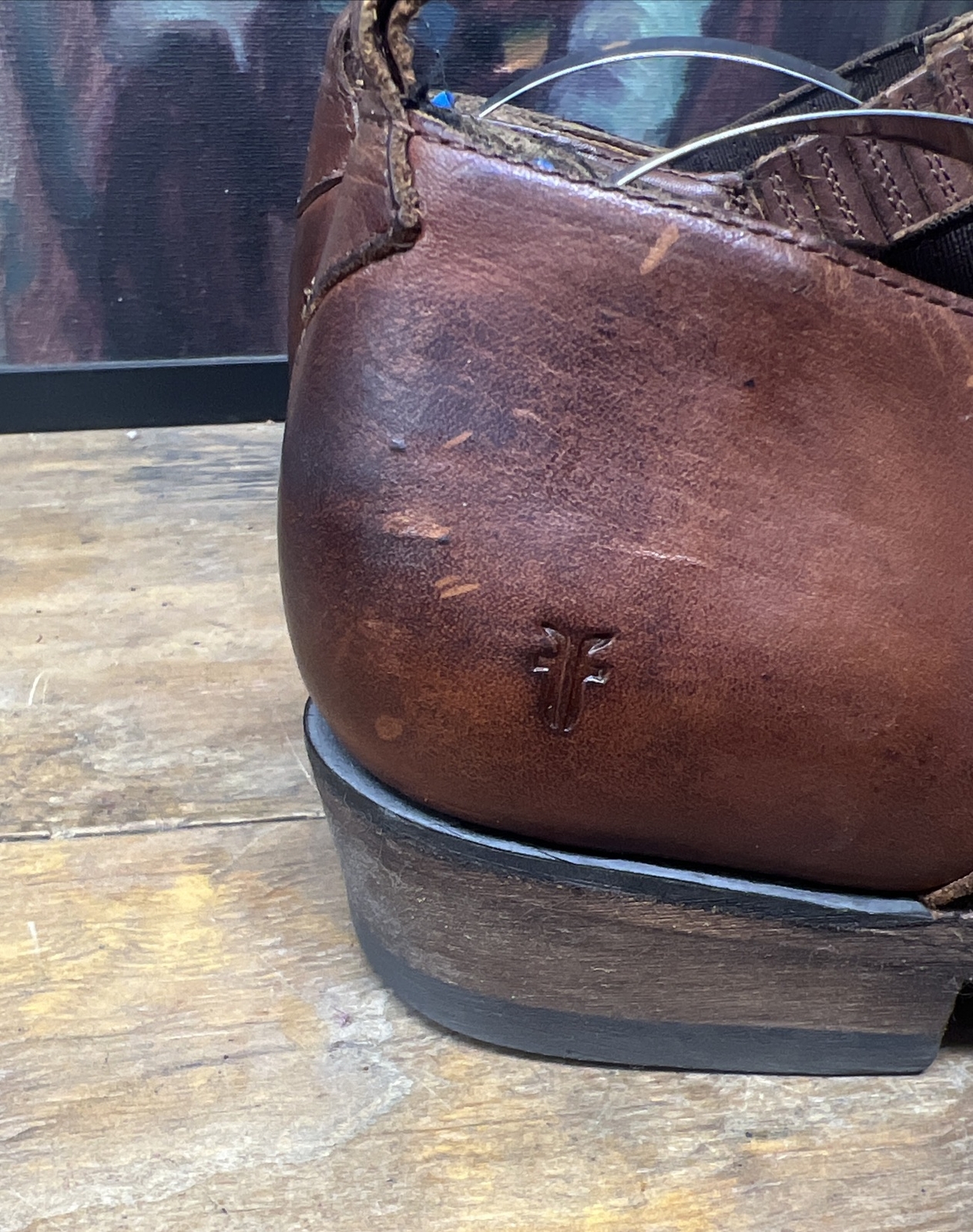 FRYE Billy Shooties Women's 9.5 B Brown Burnished Toe… - Gem