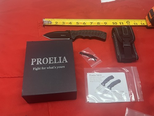 PROELIA TX010 DEFCON TACTICAL FOLDING FLIPPER KNIFE BLACK NIB NOS | eBay