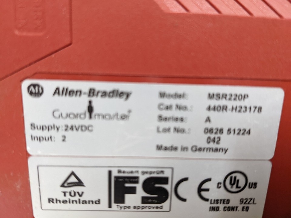 ALLEN-BRADLEY SAFETY RELAY MSR220P 440R-H23178 SERIES A | eBay