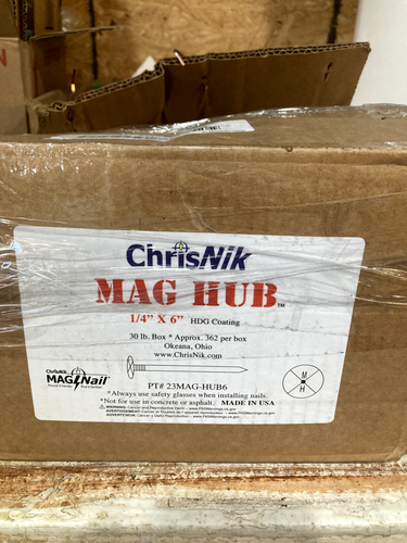 ChrisNik Nails 1/4" x 6" #23MAG-HUB6 30lb box HDG Coating (P3) | eBay