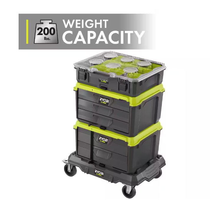 RYOBI LINK STM204 Modular Dolly Multi-Purpose Rolling Base New in Open ...