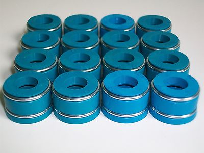 FKM Positive Valve Seals - 11/32" X .500" - Set of 16 - Fits SBC BBC ...
