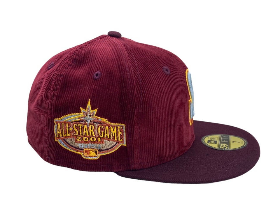 Seattle Mariners Cord Dream 2001 All Star Game Patch Hat New Era ...