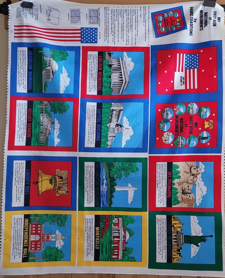 VTG `97 My First Book of National Monuments Fabric Traditions Soft Book ...