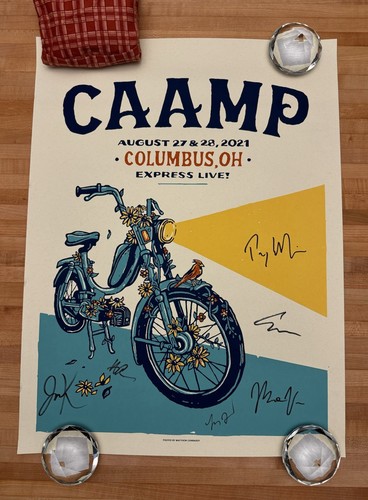 Caamp - Band Signed/ Autographed Express Live Poster - Columbus Ohio ...