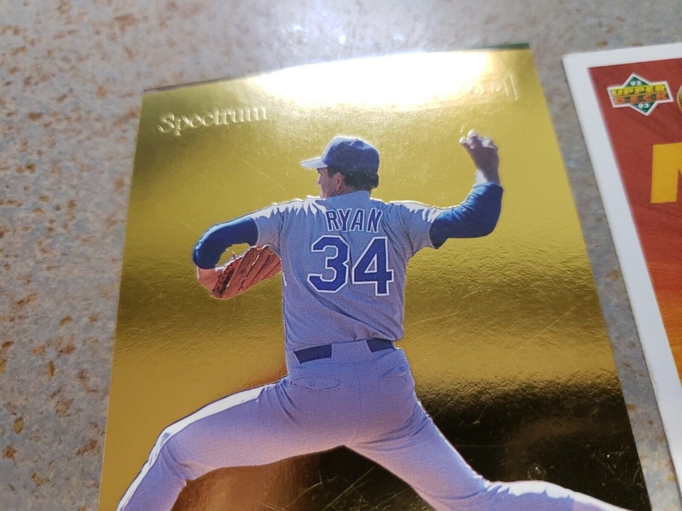 Nolan Ryan Texas Rangers 1993 PURE GOLD #2 Spectrum OVERSIZE RARE ...