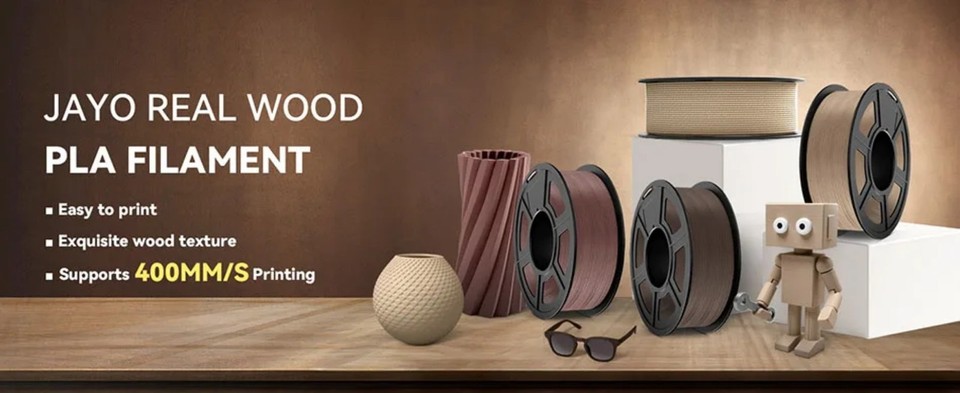 Wood PLA Filament 1.75mm for FDM 3D Printers 15% Wood Fibers Printing ...