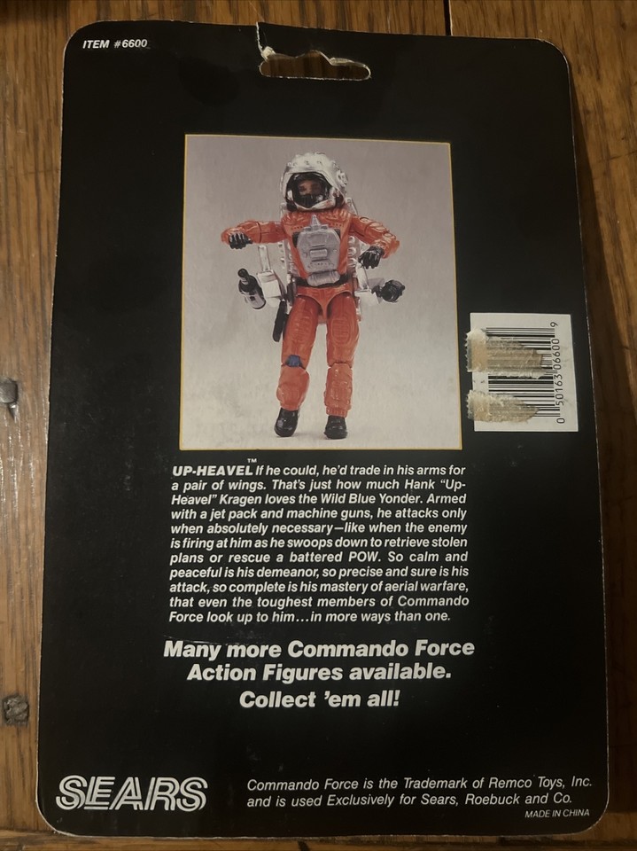 1980's Remco Sears Commando Force Up-Heavel Action Figure sealed NIP ...
