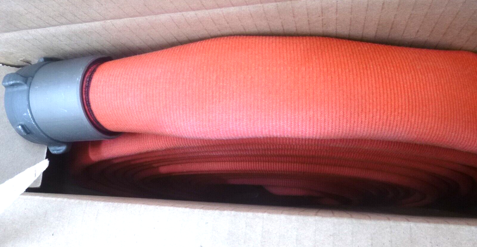 NEW! JAFLINE Attack Line Fire Hose, 50 Ft. L, Red, 1-1/2" IDIA ...