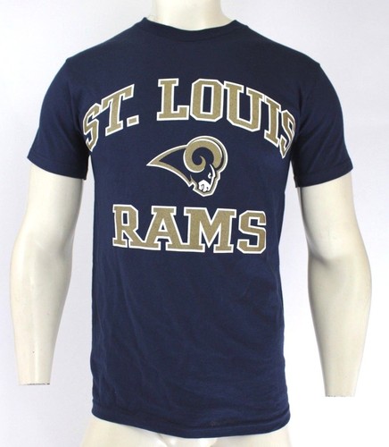 NFL St. Louis Rams Team Apparel Football Crew Neck T Shirt - Blue ...
