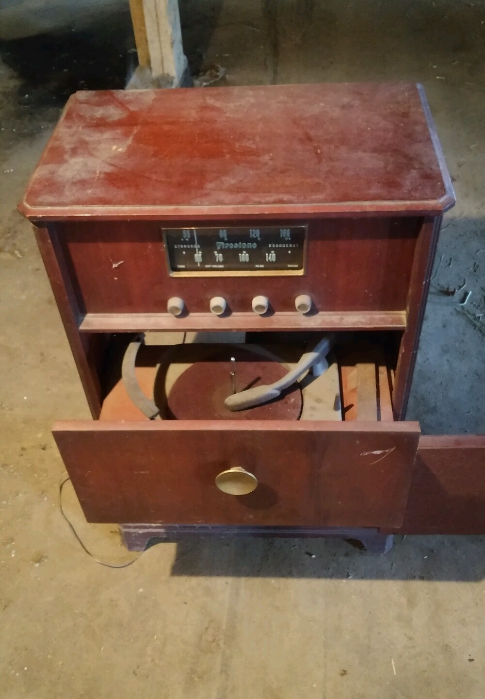 006 Vintage Console Firestone Radio Record Player 4-A-96 Vacuum Tube | eBay