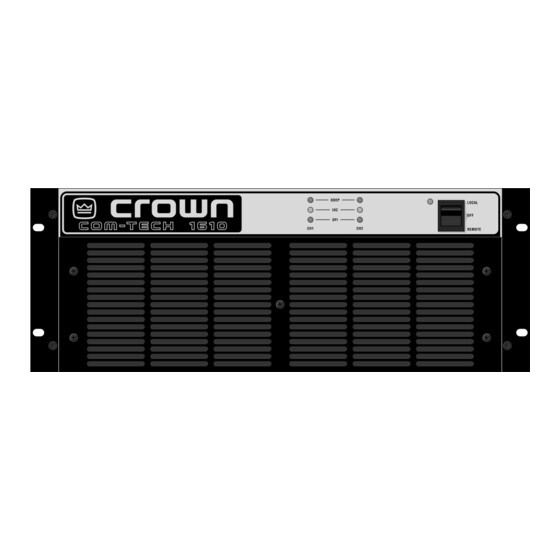 Crown Com-Tech 1610 2-Channel Power Amplifier | eBay