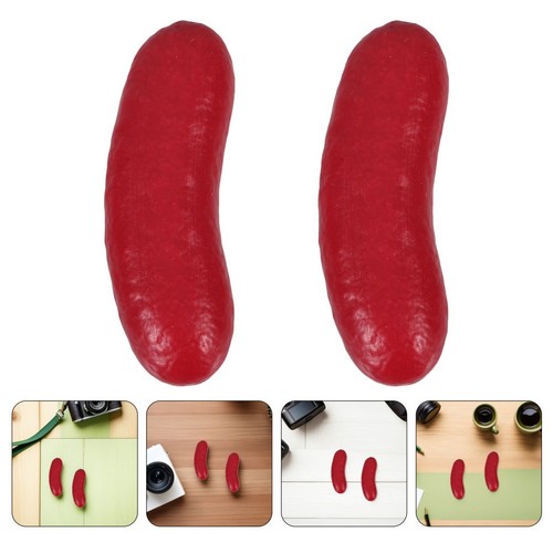 20 Pcs Lifelike Sausage Simulation Artificial Food Props Plastic Food ...