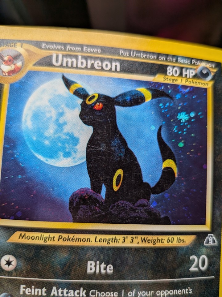 Pokemon Umbreon 13/75 Neo Discovery Holo Rare 2001 Lightly Played ...