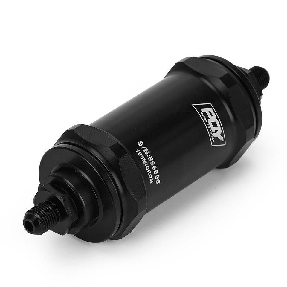 6-AN AN6 Inline Fuel Filter E85 Ethanol With 100 Micron Stainless steel ...