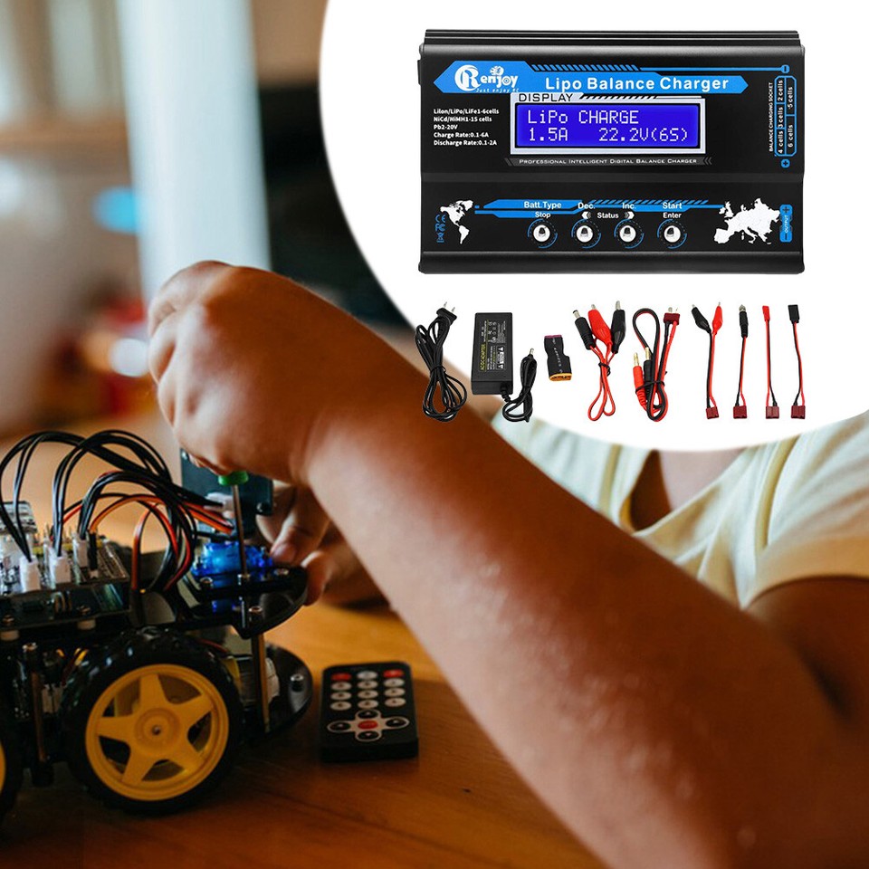 RC Charger B6 Mini Balance Charger for 1S-6S LiPo Lilon Life 1S-15S NiCd NiMh Pb | eBay UK