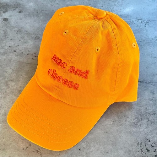 Mac And Cheese Bright Orange Baseball Dad Hat Foodie Embroidered ...
