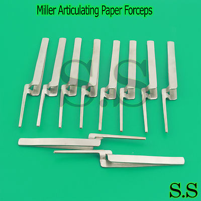 10 Pcs Miller Articulating Forceps Dental Instruments Stainless German ...