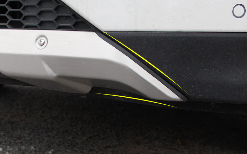 For Hyundai Tucson 2016-2018 Silver Titanium Front Bumper Diffuser ...