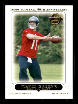 2005 FOOTBALL 2005 Topps David Greene Seattle Seahawks #419 RC1 | eBay