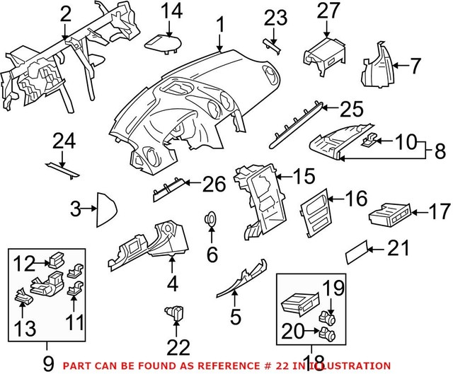 MERCEDES BENZ 1646830010 Genuine OEM Factory Original Power Outlet for ...