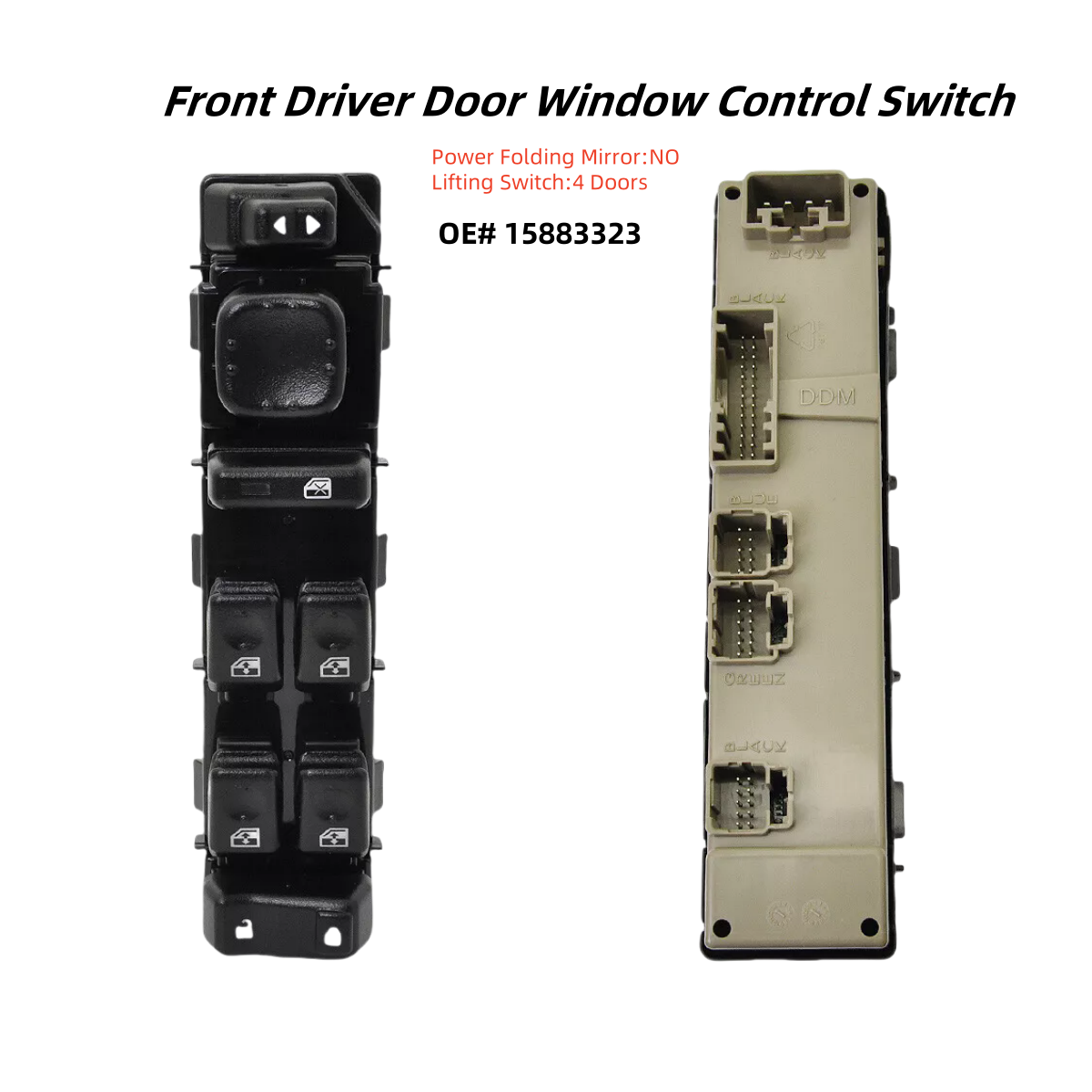 Driver Door Window Control Switch For Chevrolet Silverado GMC Sierra ...
