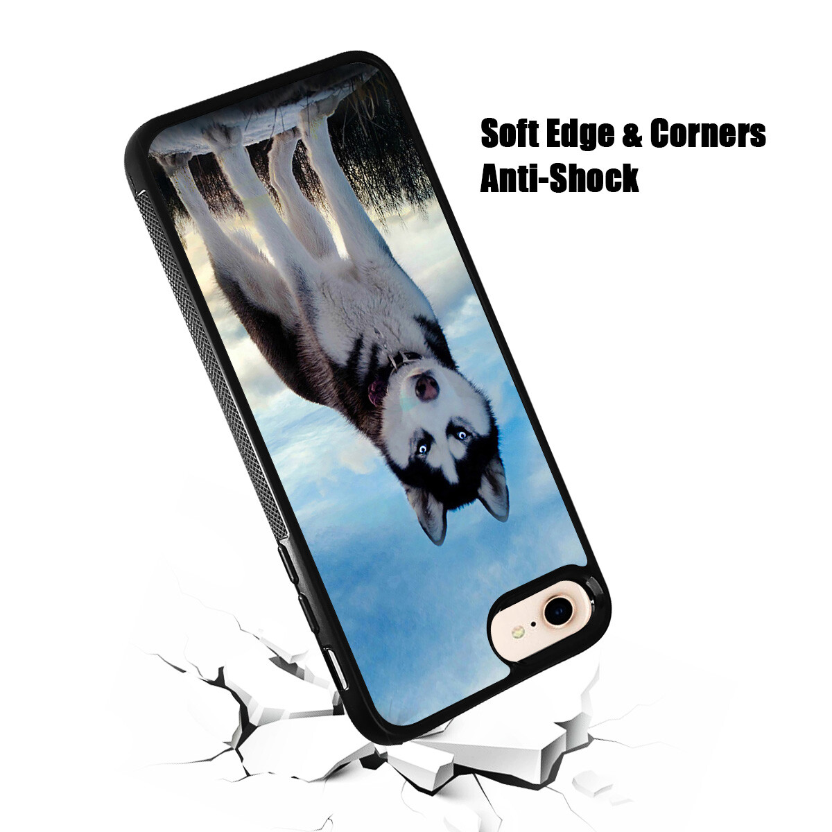 ( For iPhone 7 Plus ) Back Case Cover AJ12135 Husky Dog | eBay