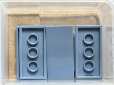 LEGO Parts - Sand Blue Tile 2 x 4 - No 87079 - QTY 5 | eBay