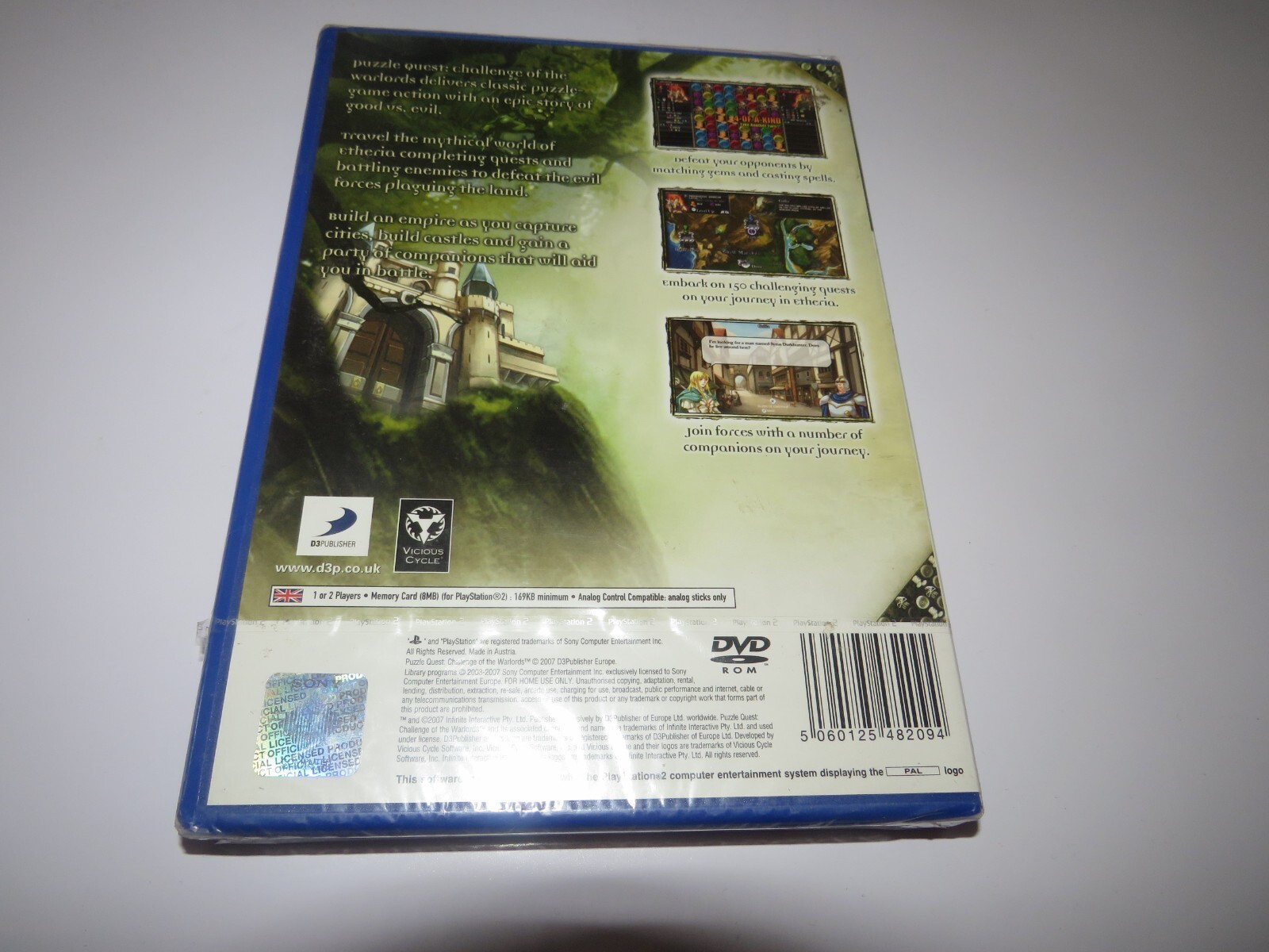 Puzzle Quest: Challenge of the Warlords (Sony PlayStation 2, 2007) for ...