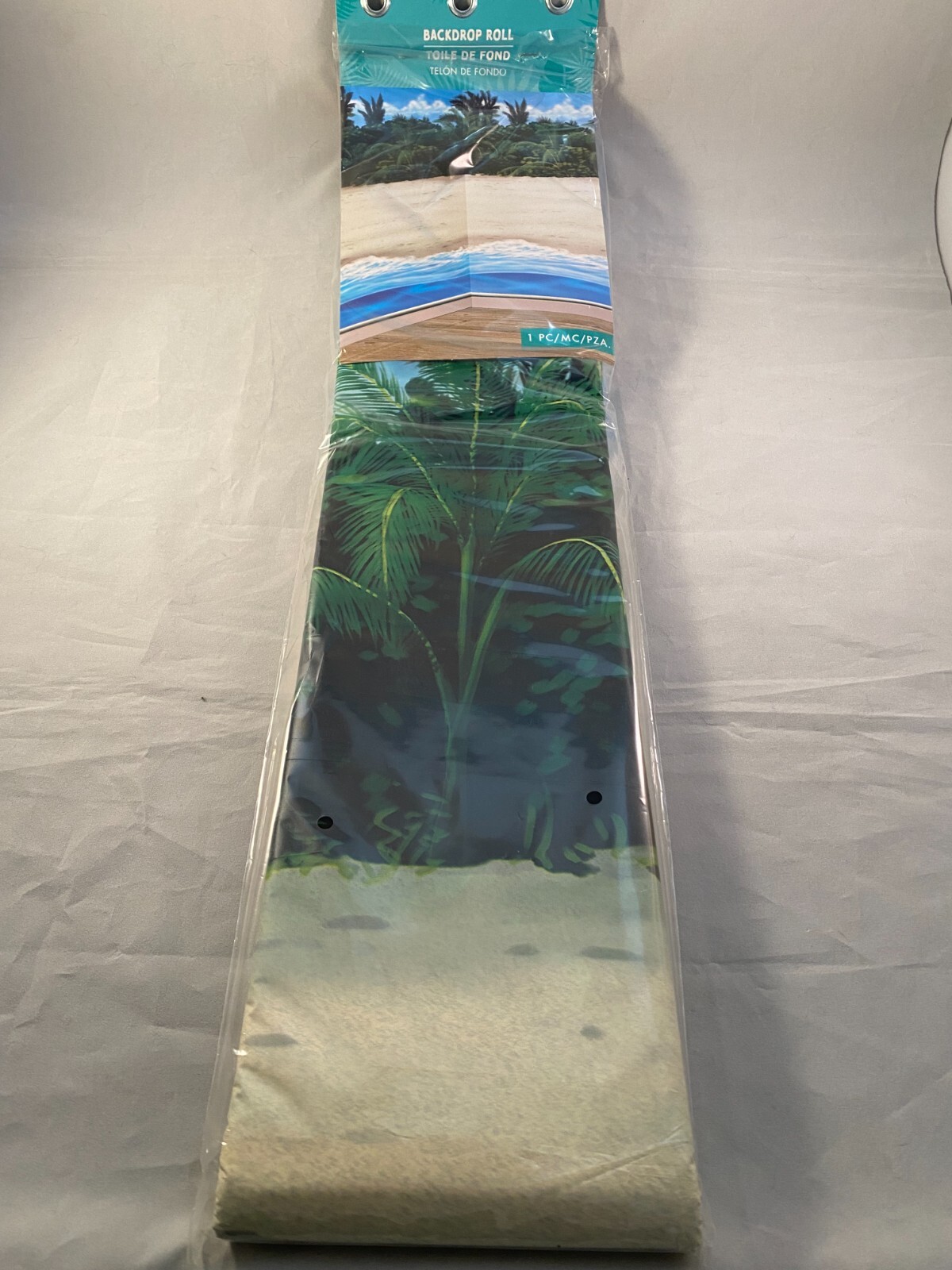 Palm Trees Luau Beach Scene Setter Theme Party Wall Decoration Room ...