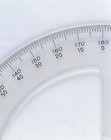 SHINWA 360 Degree Circle Acrylic Protractor Scale Measure Angle Ruler ...