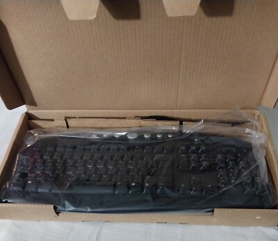 Logitech Internet Pro Keyboard 967450-0403 Black w/detachable palm rest ...