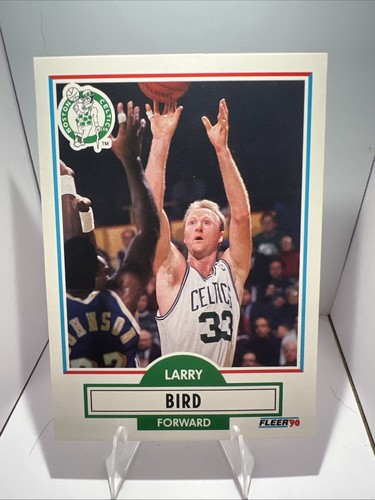 1990 Fleer Larry Bird Error Card #8 Boston Celtics HOF Rare Printing ...