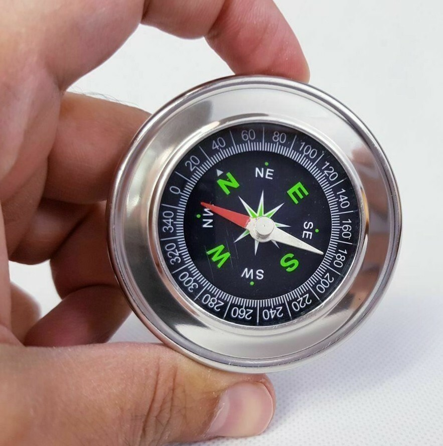 Portable Pocket Compass Hiking Scouts Walking Camping Survival AID ...