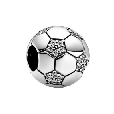 Authentic PANDORA Sparkling Soccer Ball Charm 798795C01 | eBay