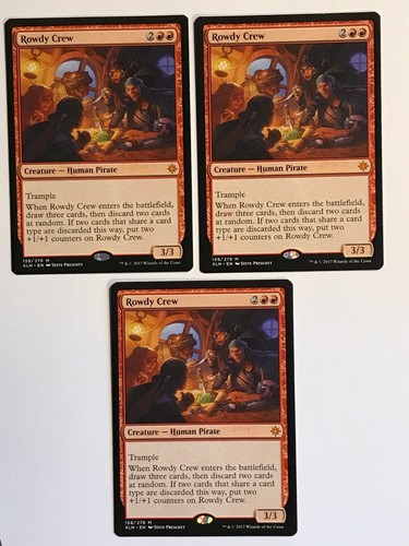x3 Rowdy Crew • MTG Ixalan • NM/M | eBay